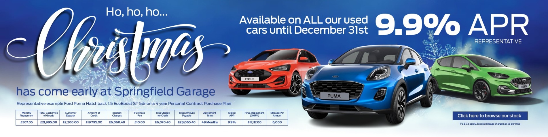 New And Used Ford Vehicles At Springfield Garage In Knottingley West ...